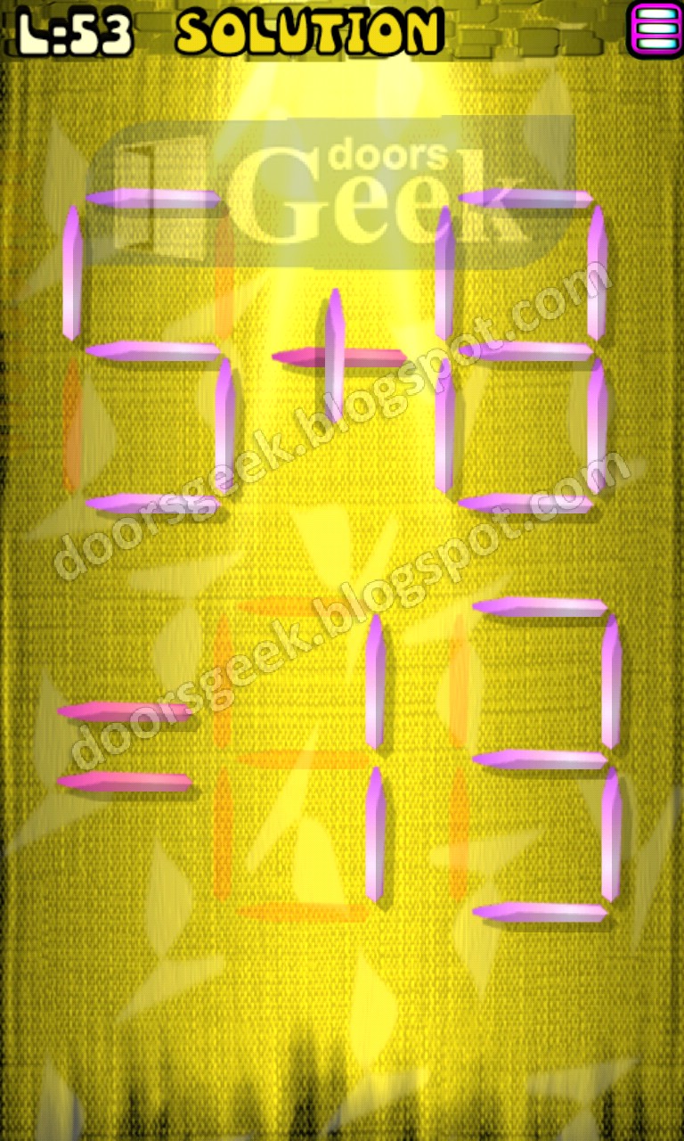 Matches Puzzle [Episode 4] Level 53 Solution ~ Doors Geek